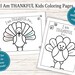 I Am Thankful Turkey Coloring Printable | Kids Thanksgiving Activity ...