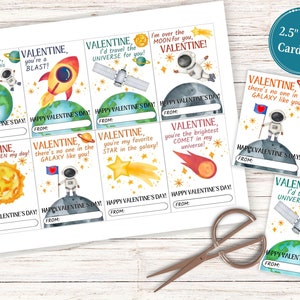 Space Valentine’s Day Cards, Classroom Valentines, Preschool Valentines ...