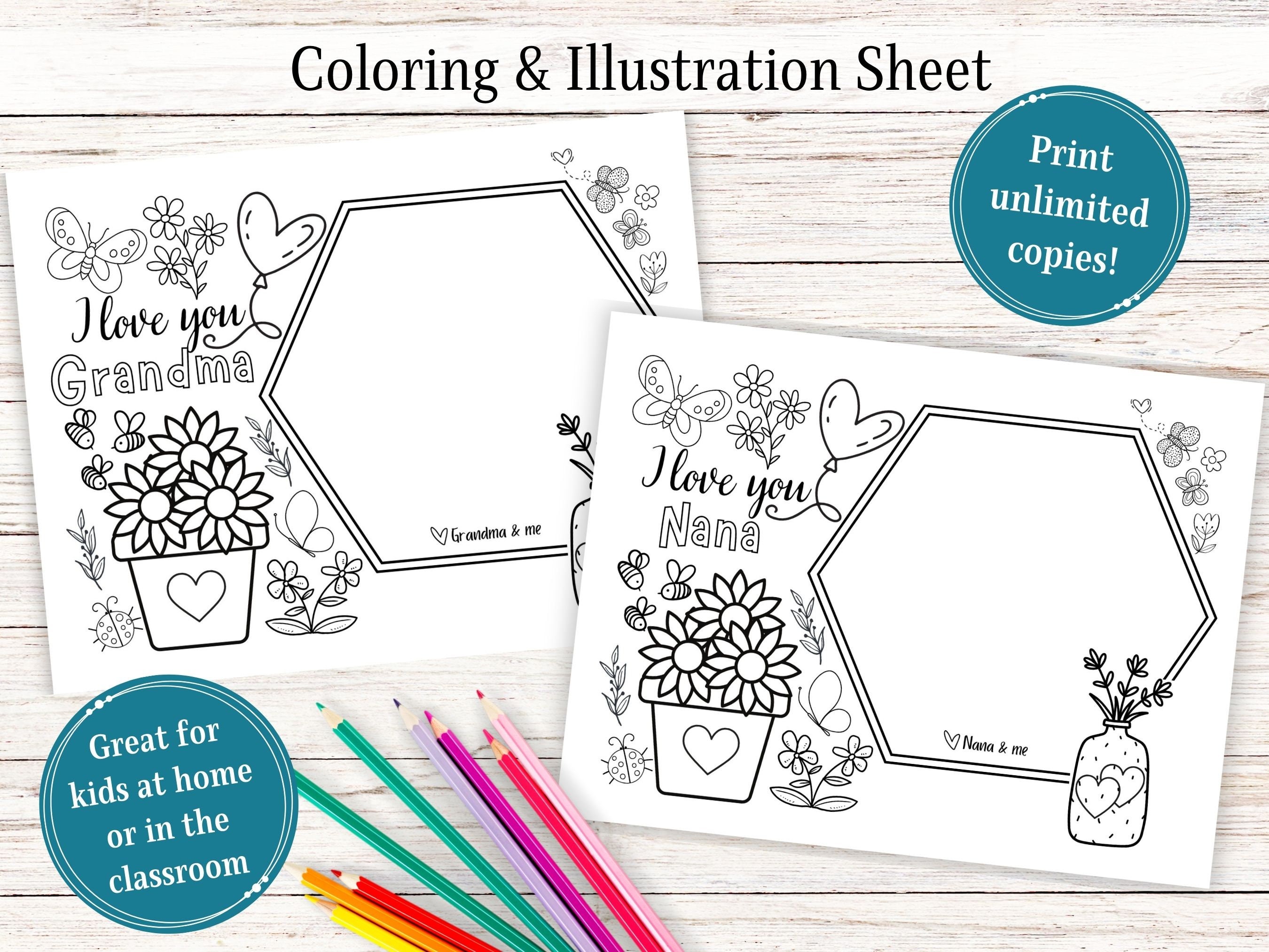 I Love You Grandma, Grandparent’s Day/mother’s Day/valentine's Day ...