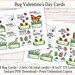 Bugs Valentine's Day Cards, Preschool Valentines, Easy Kids Valentine ...
