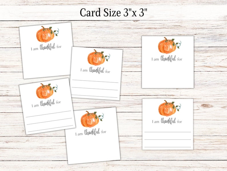 I Am Thankful for Thanksgiving Cards Printable | Thanksgiving and ...