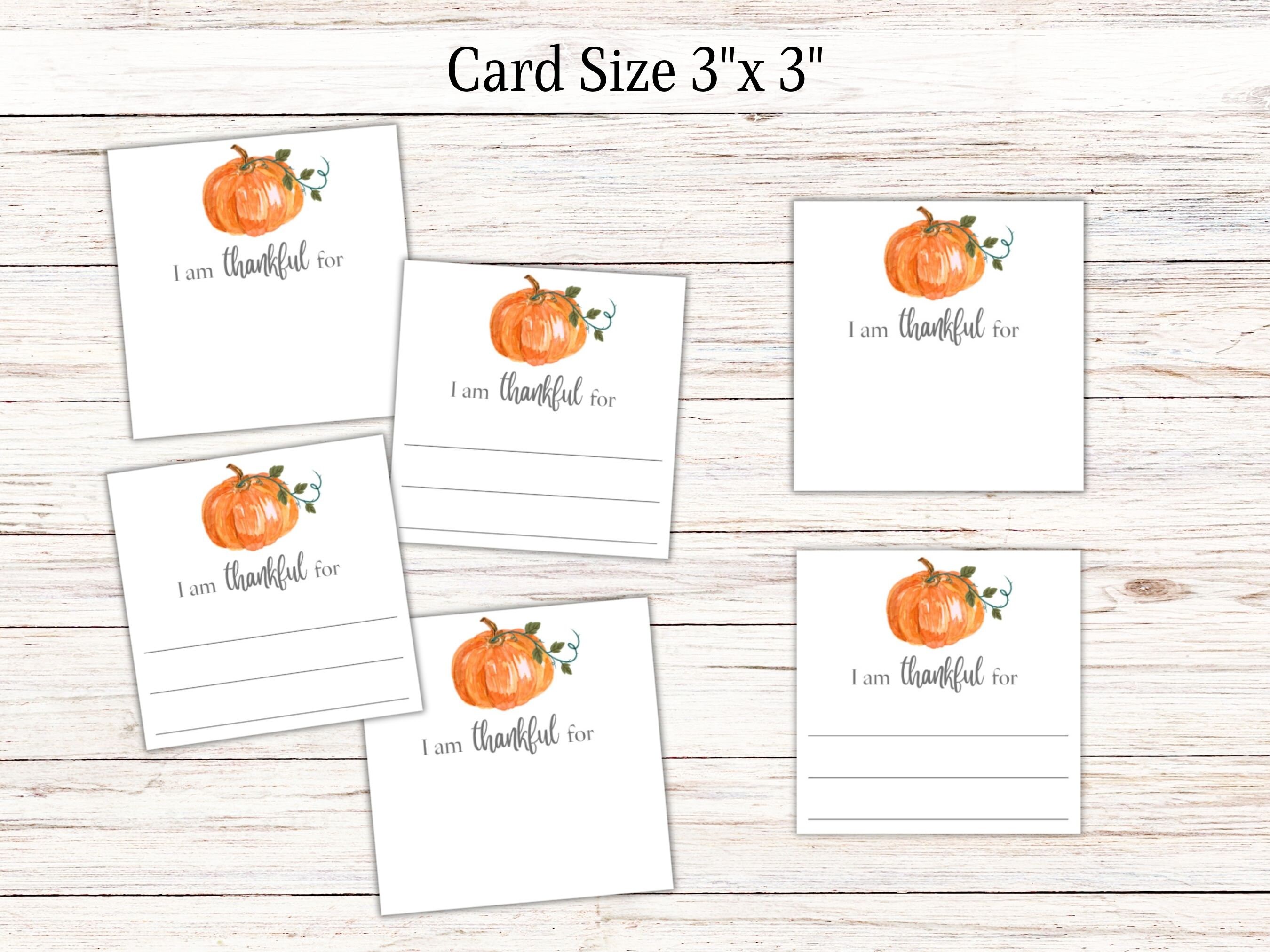 I Am Thankful for Thanksgiving Cards Printable | Thanksgiving and ...