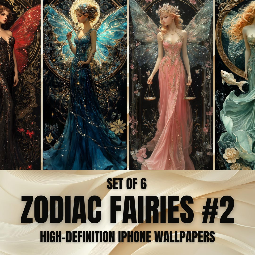 6 Zodiac Fairies #2 HD iPhone Wallpapers · Enchanting Aesthetic ...