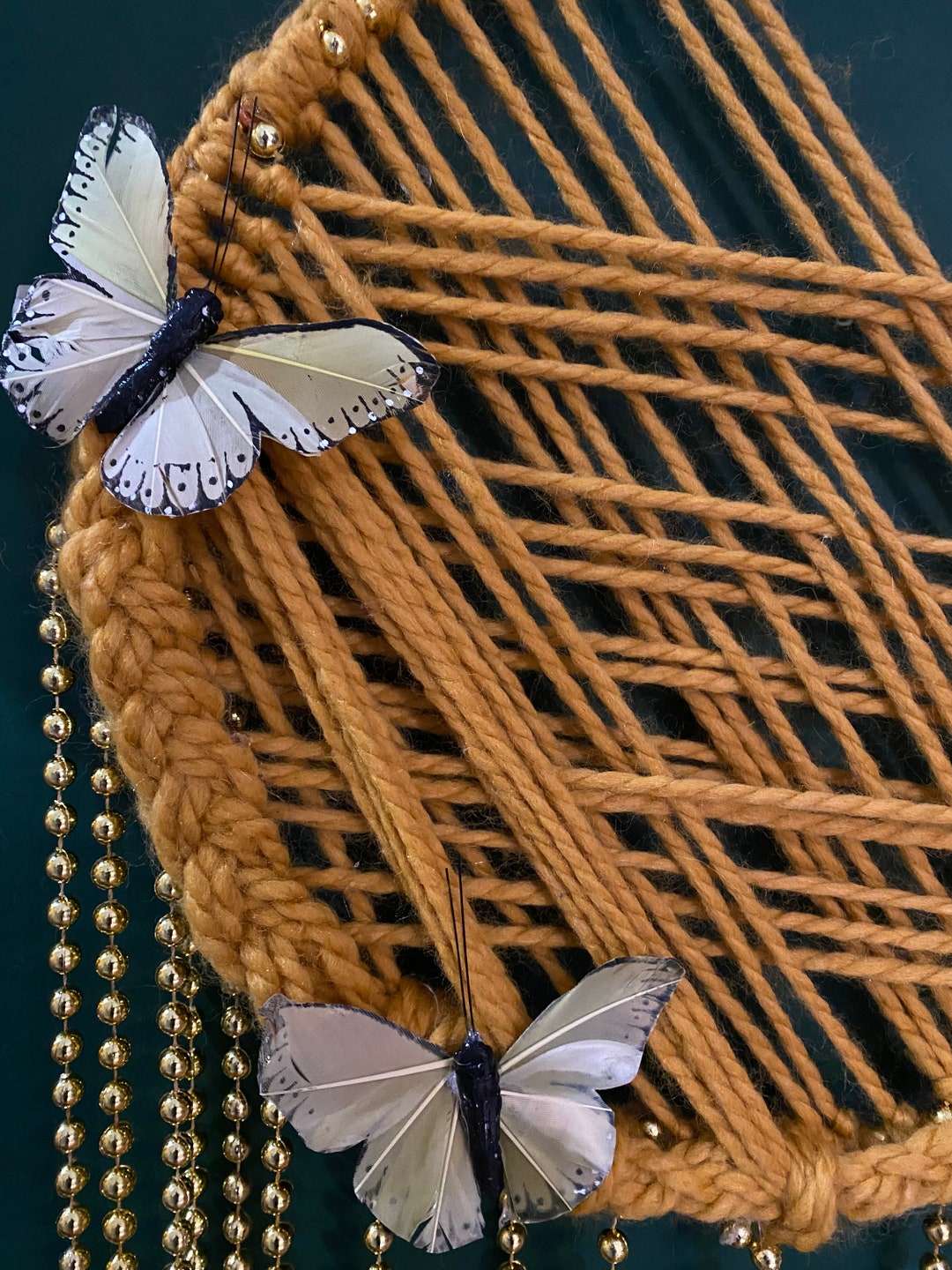 Custom Made Wall Decor With Butterflies and Gold - Etsy