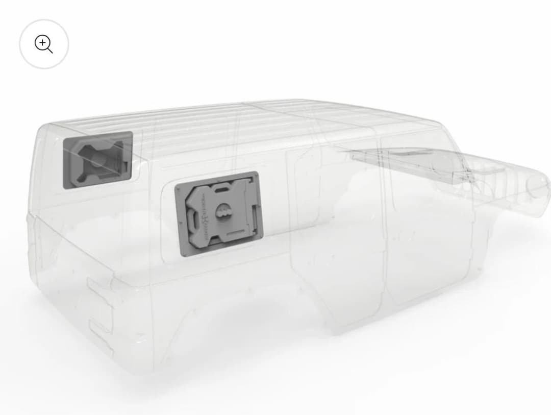 Axail Scx10iii Jeep JL Rotopax Window Mount - Etsy