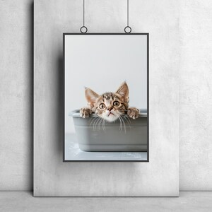 Grumpy Cat in A Tiny Tub Printable Wall Art Grumpy Cat Poster Grumpy ...