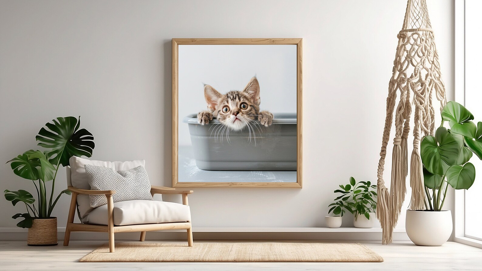 Grumpy Cat in A Tiny Tub Printable Wall Art Grumpy Cat Poster Grumpy ...