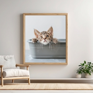 Grumpy Cat in A Tiny Tub Printable Wall Art Grumpy Cat Poster Grumpy ...