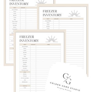 Freezer Inventory Tracker - Etsy