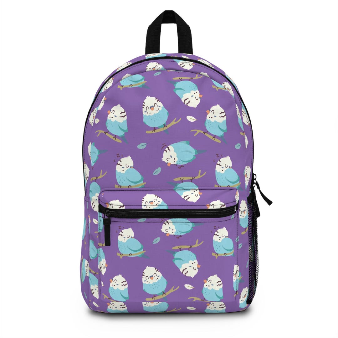 Budgie Print Backpack, Bird Lover Gift, Travel Accessory - Etsy
