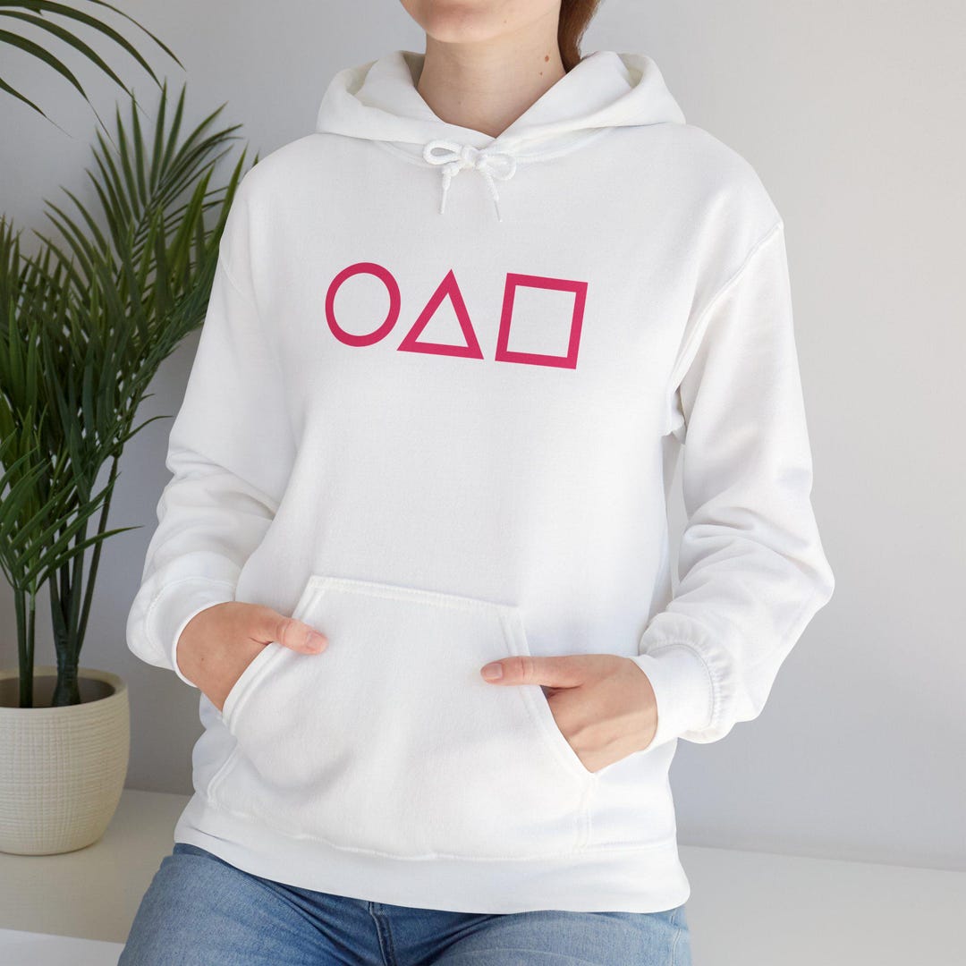 Geometric Shapes Hoodie, Abstract Design Sweatshirt, Unisex Hooded ...
