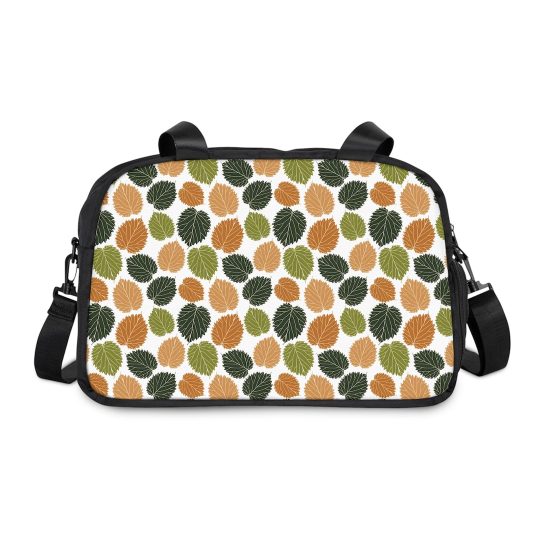 Nature-inspired Fitness Handbag, Gym Tote, Workout Bag, Plant Print ...