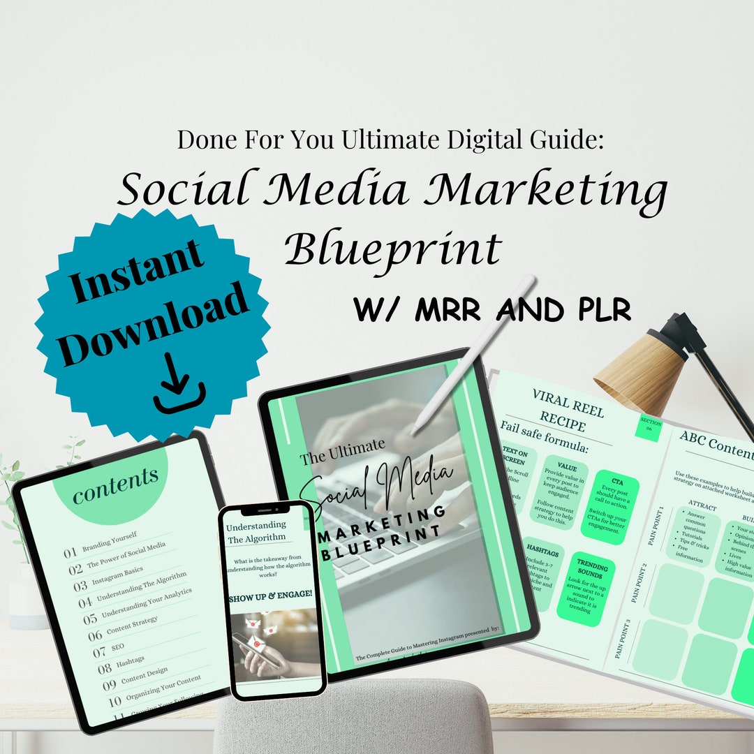 Ultimate Guide to Social Media Marketing W/ MRR - Etsy