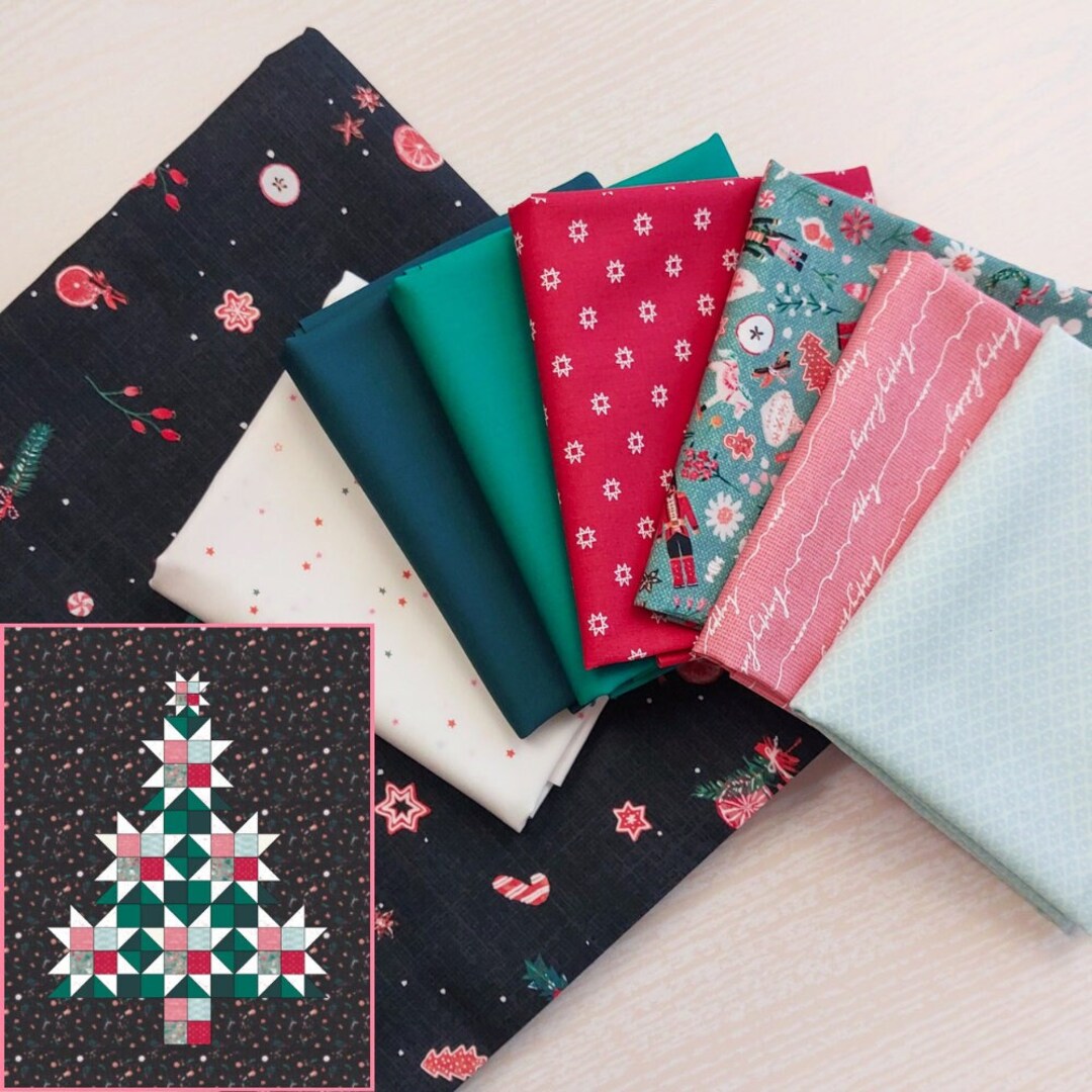 Christmas Tree Quilt Kit Jovie Lap Size Quilt Fabric Art Gallery ...