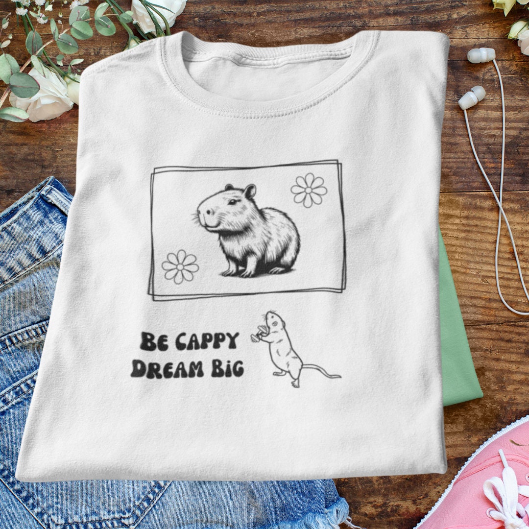 Capybara Shirt, Capybara Graphic Tee, Funny Rodent Shirt, Capybara ...