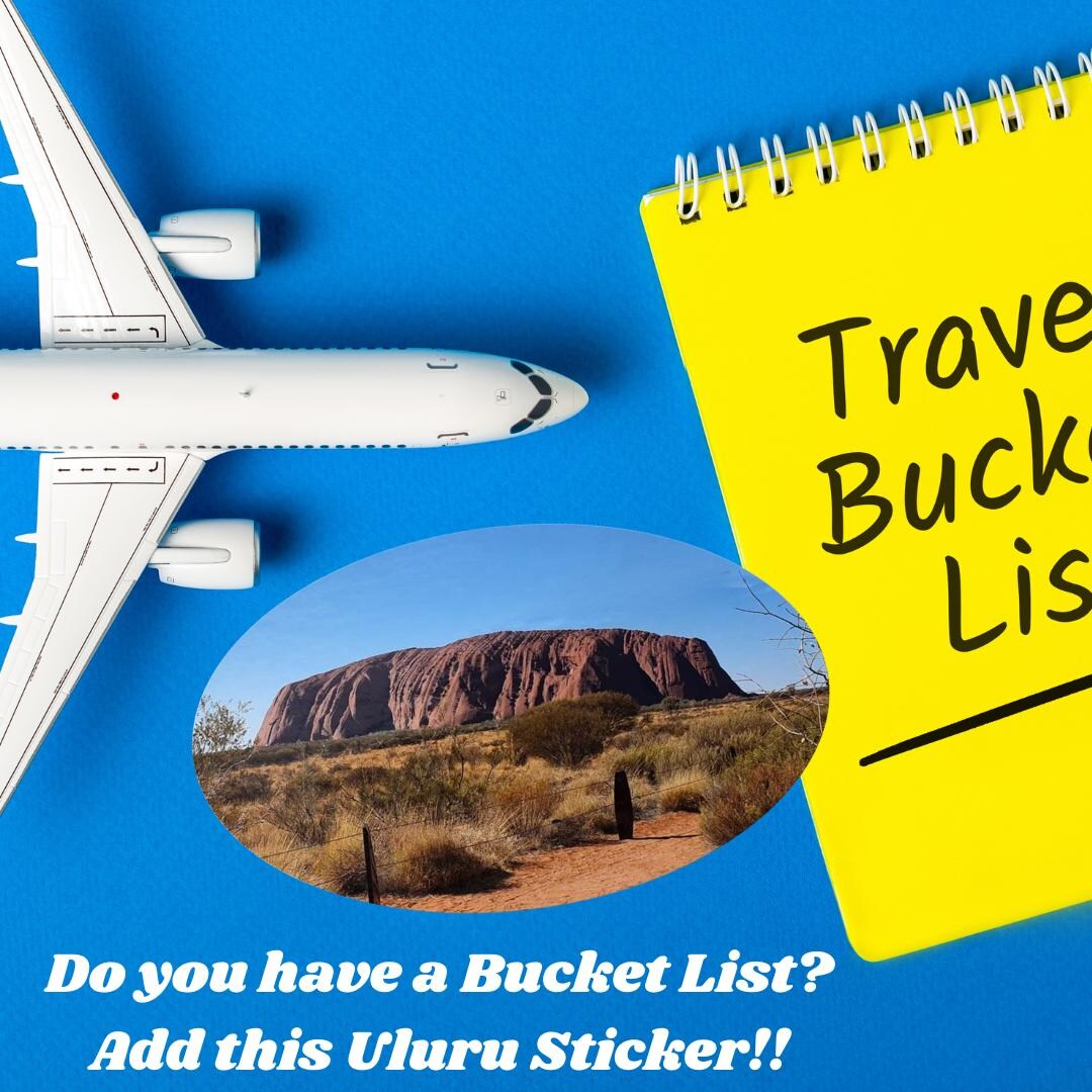 Uluru Sticker, Bucket List Sticker, Australian Outback Sticker ...