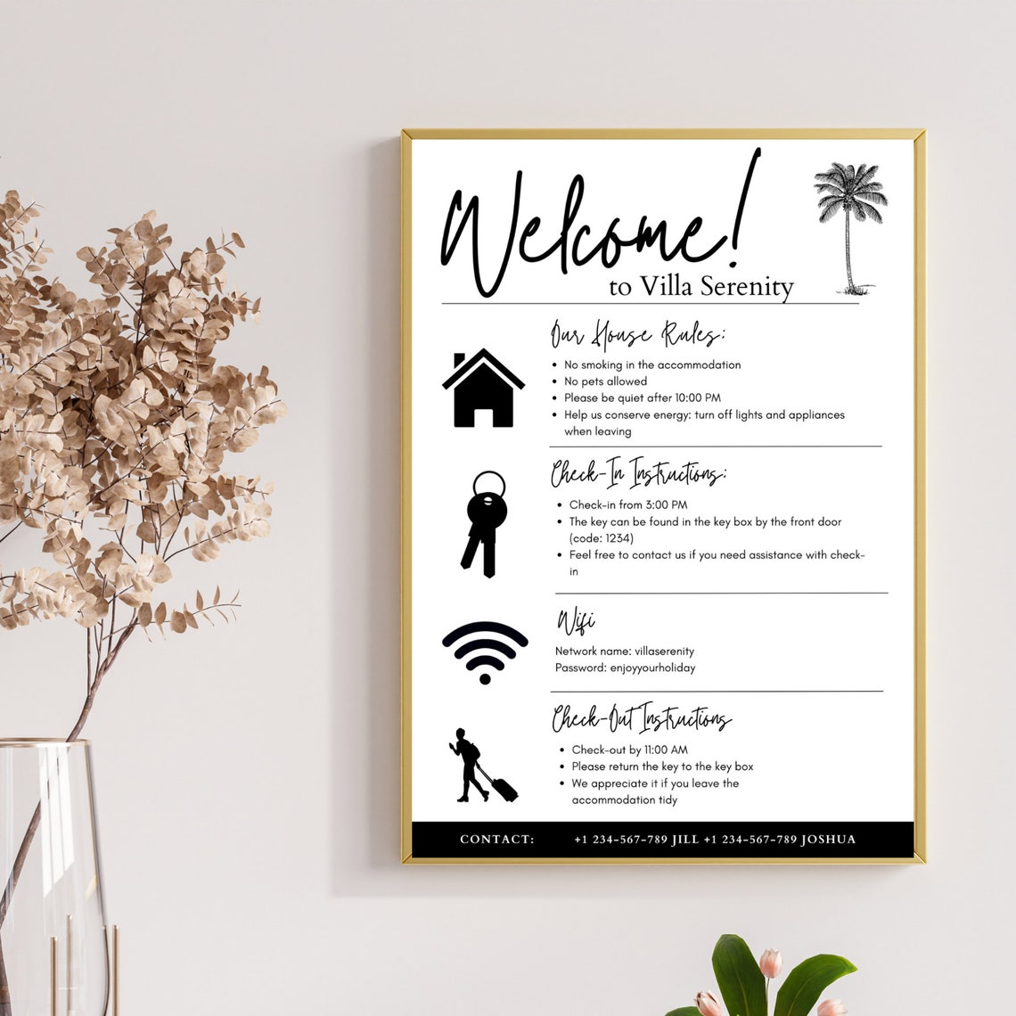 Italian and English Welcome Sign for Airbnb & VRBO Hosts, Vacation ...