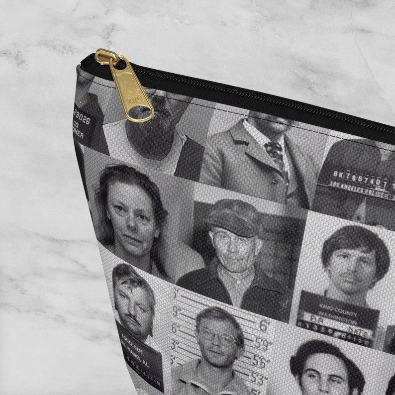 Serial Killer Accessory Pouch, True Crime Toiletry Cosmetic Makeup Bag ...