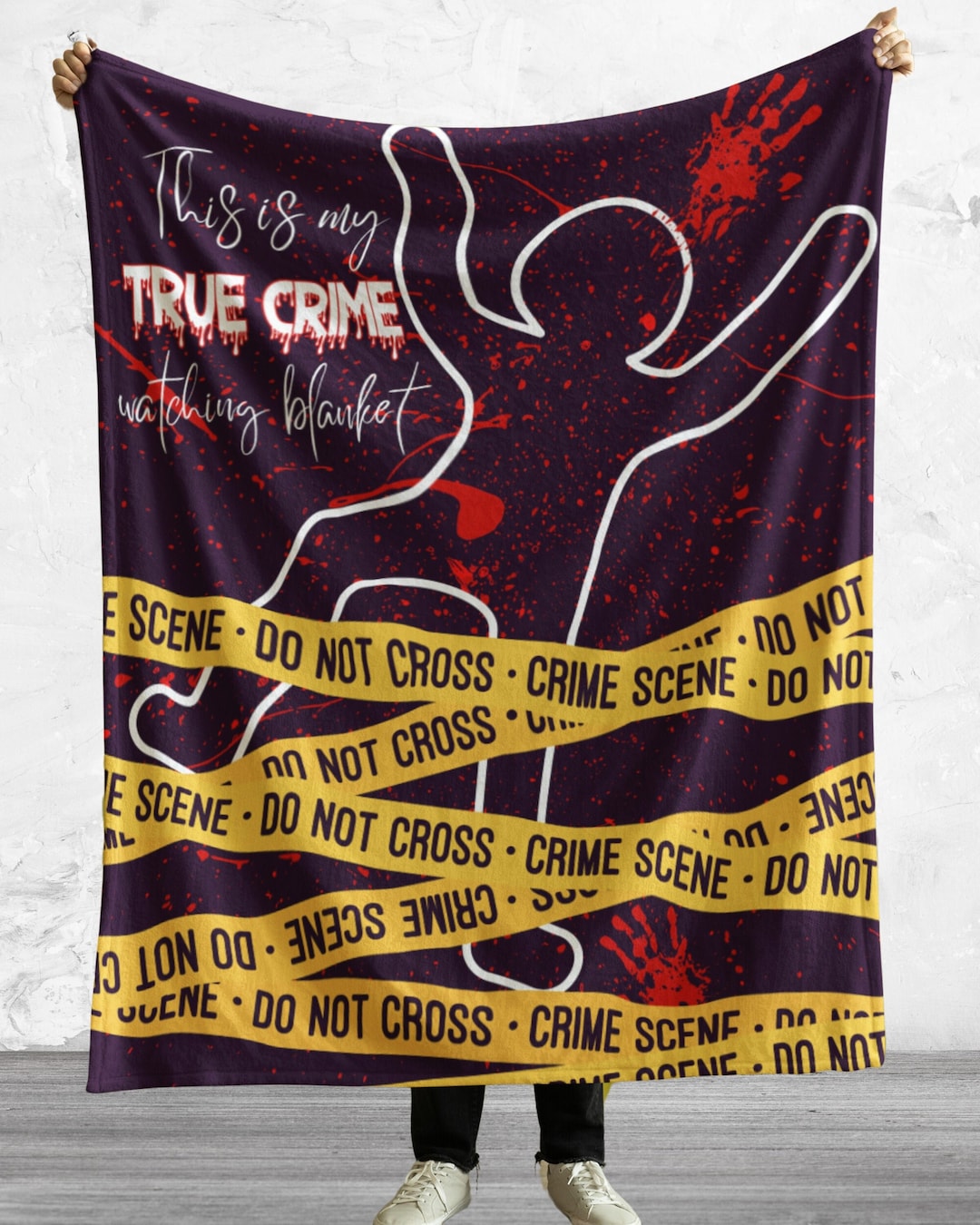 True Crime Lover Blanket, True Crime Junkie Gift, Soft Throw Blanket ...