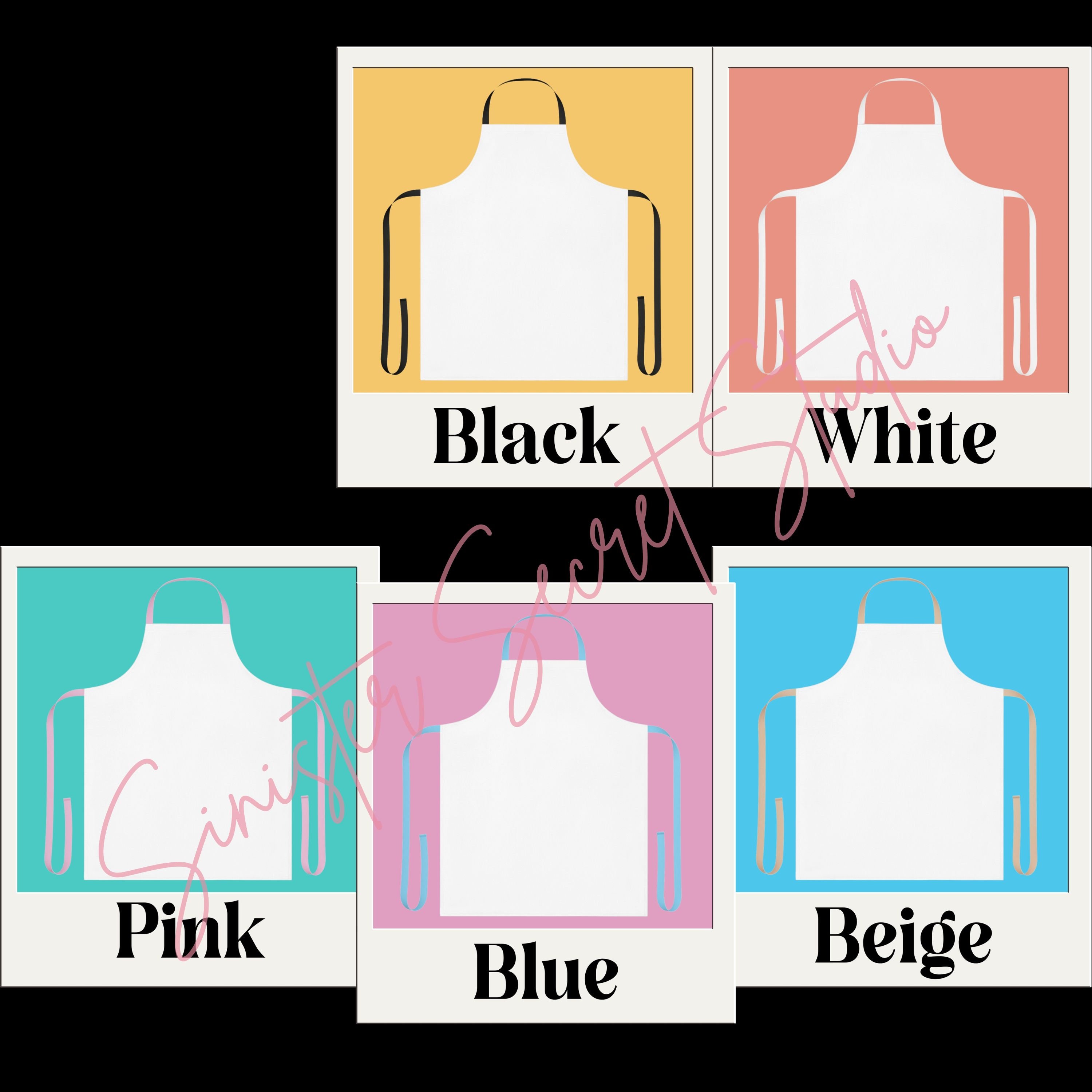 Apron Strap Colors Mockup, Colorway All Over Print Kitchen Apron Mock ...