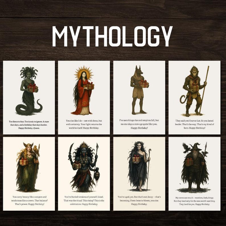 Yeti Birthday Card – Cryptid Legend Digital Download – Mystical ...