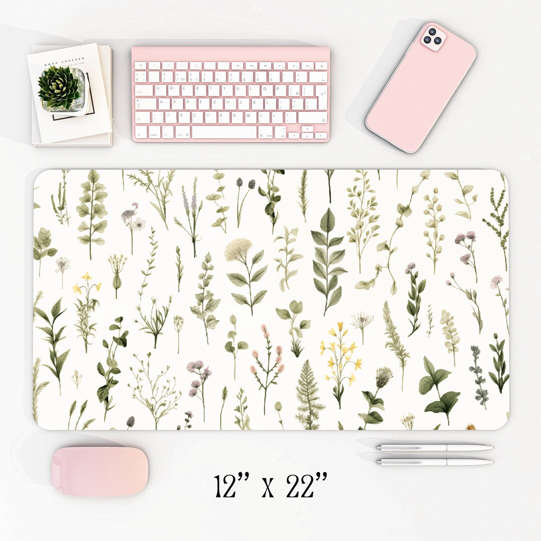 Cottagecore Desk Mat, Cute Deak Mat, Aesthetic Desk Mat, Cute Office ...