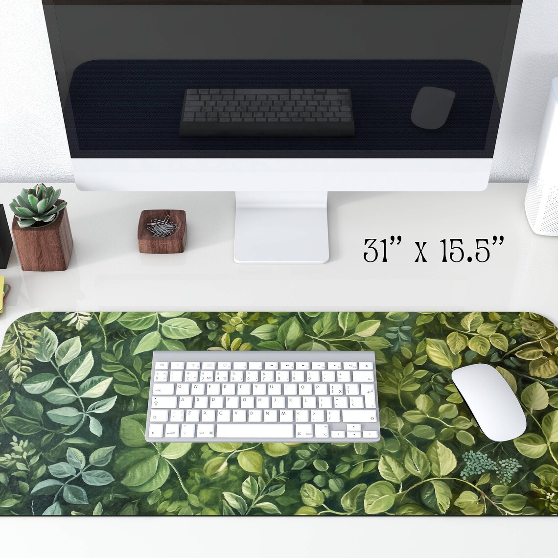 Cottagecore Desk Mat, Nature Desk Mat, Green Desk Mat, Botanical Desk ...