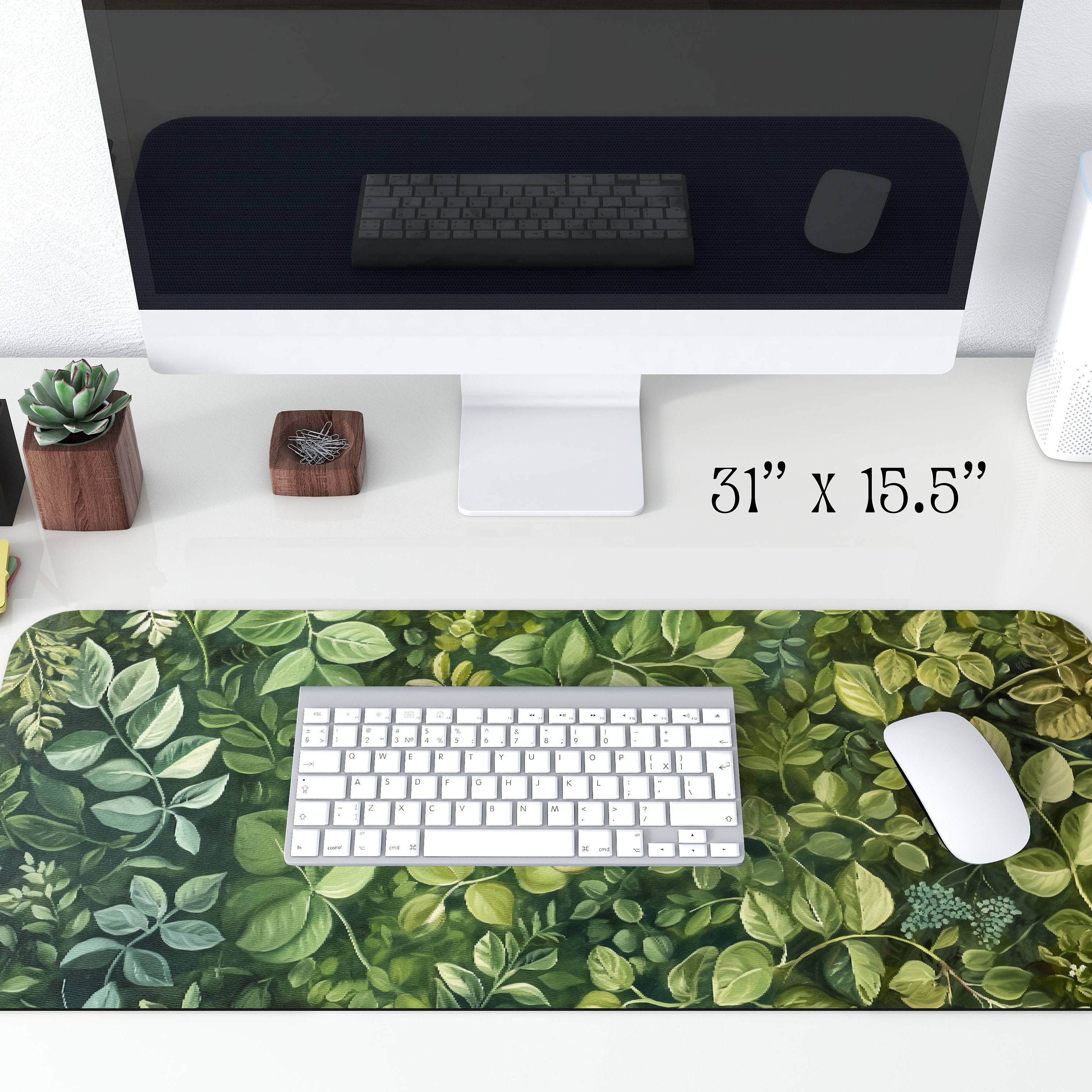 Cottagecore Desk Mat, Nature Desk Mat, Green Desk Mat, Botanical Desk ...