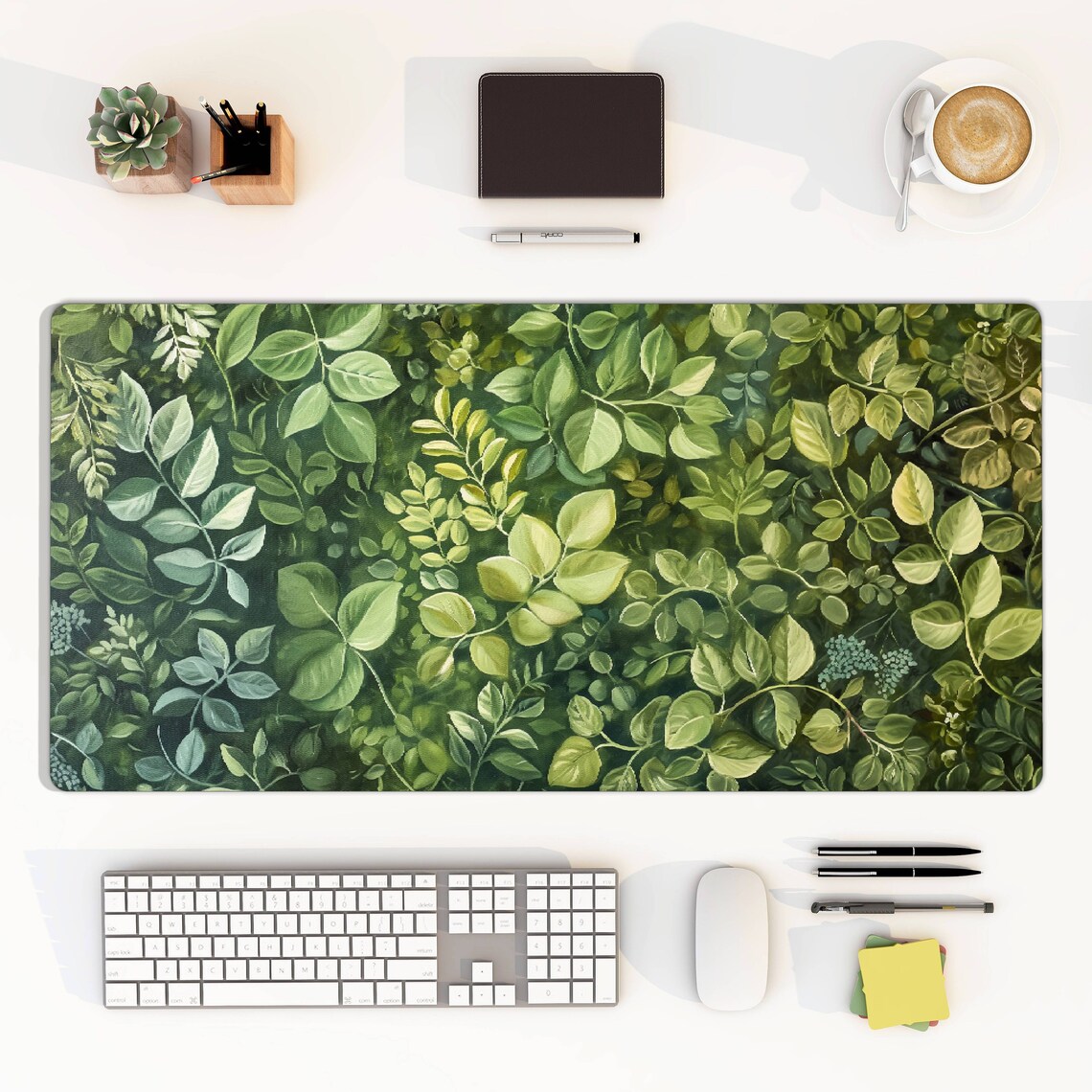 Cottagecore Desk Mat, Nature Desk Mat, Green Desk Mat, Botanical Desk ...