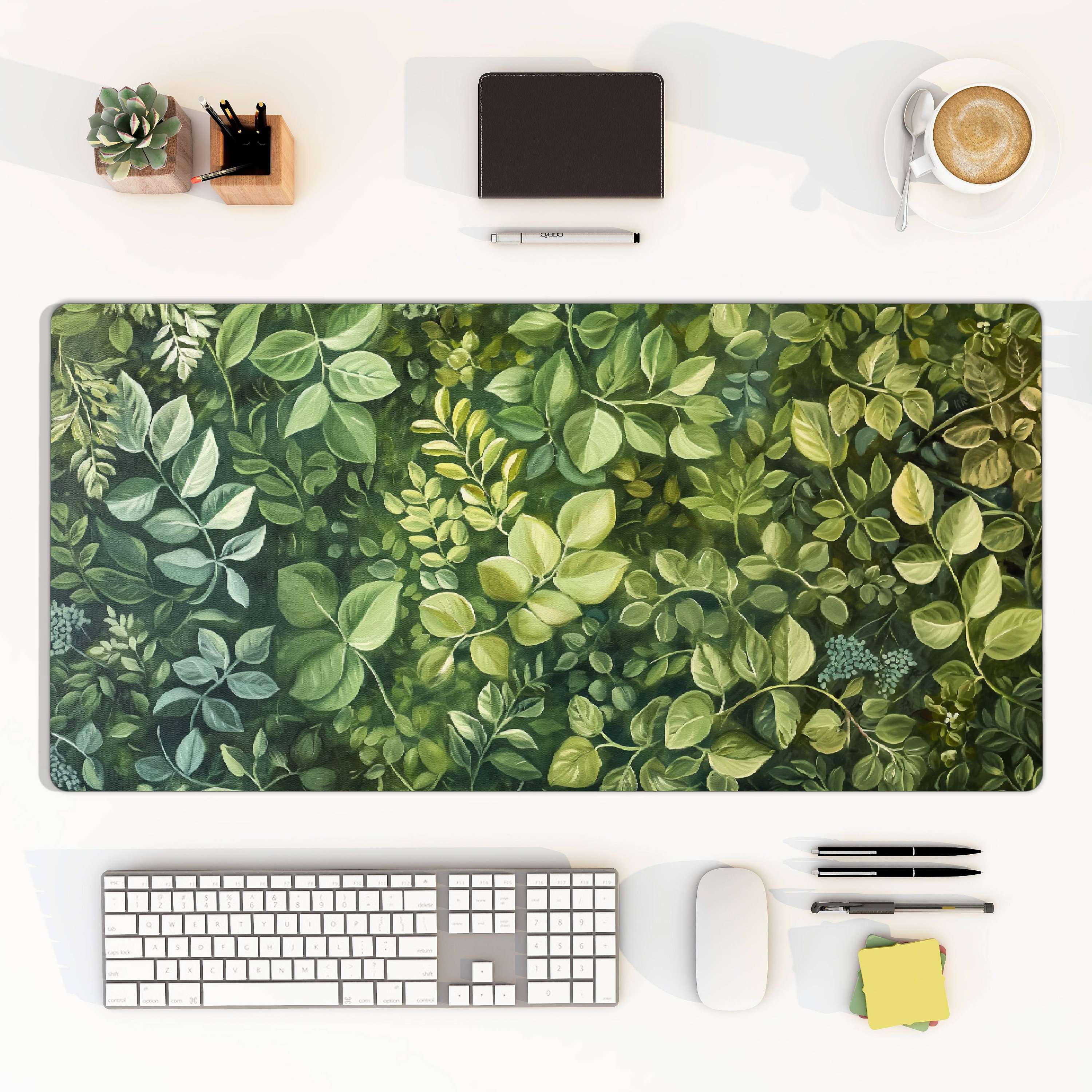 Cottagecore Desk Mat, Nature Desk Mat, Green Desk Mat, Botanical Desk ...