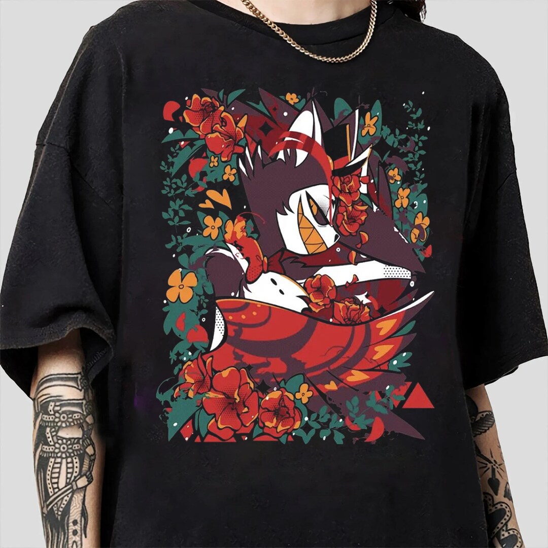 Husk Flower Shirt, Hazbin Hotel Characters, Hazbin Hotel Tshirt, Hazbin ...