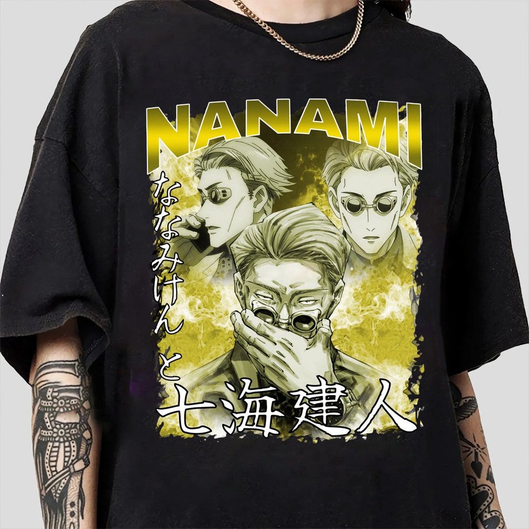 Nanami Kento Shirt Anime Shirt,nanami Bootleg Tshirt,megumi Toji ...