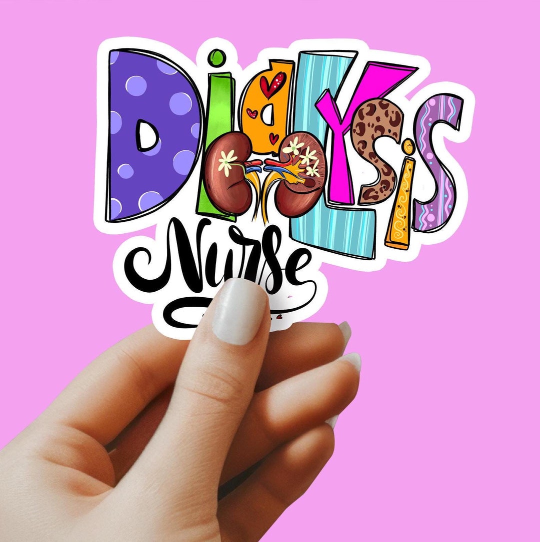Dialysis Nurse Sticker, Dialysis RN Sticker, Laptop Sticker, Laptop ...