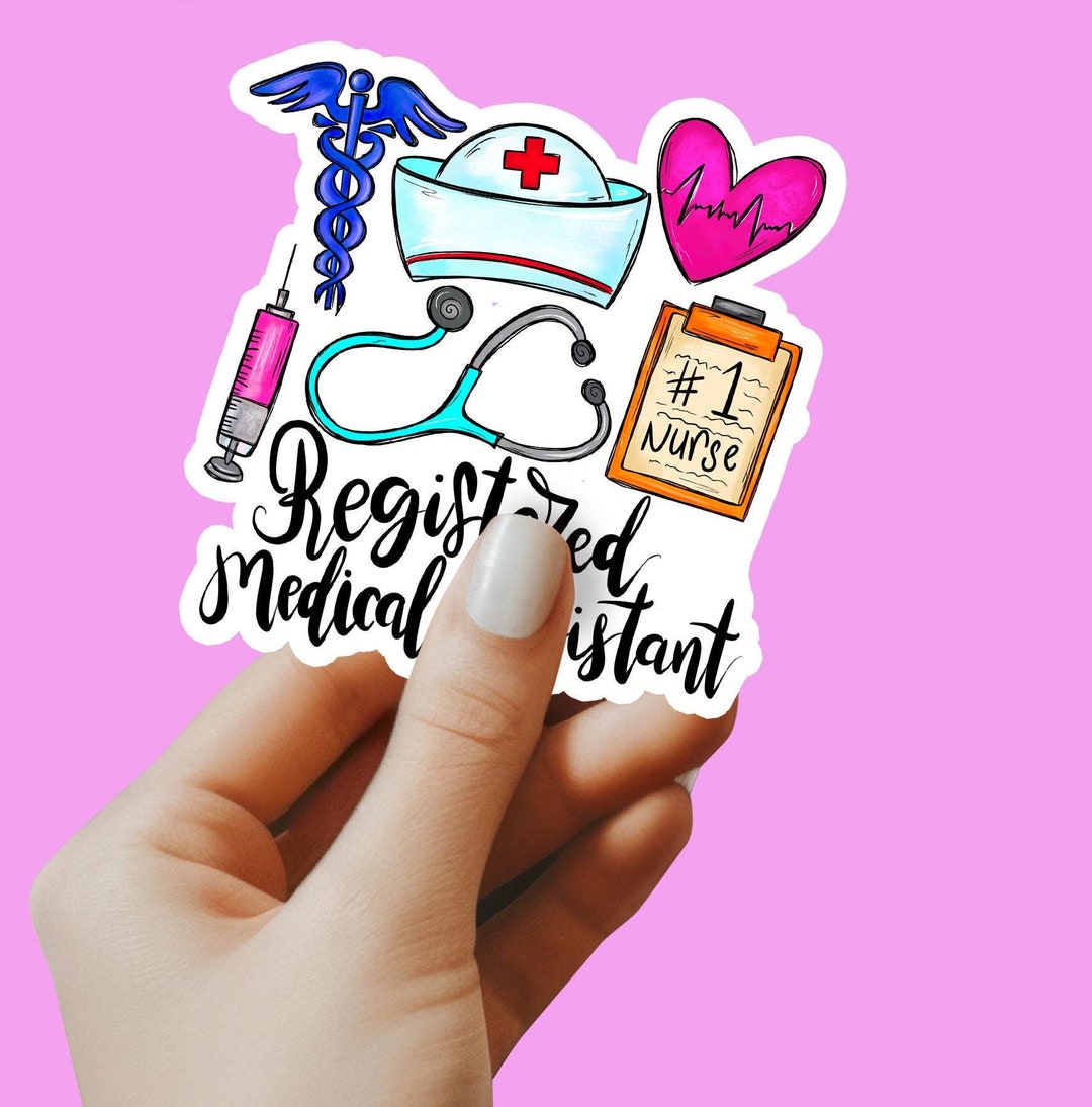 Registered Medical Assistant Sticker, MA Sticker, RMA Sticker, Laptop ...