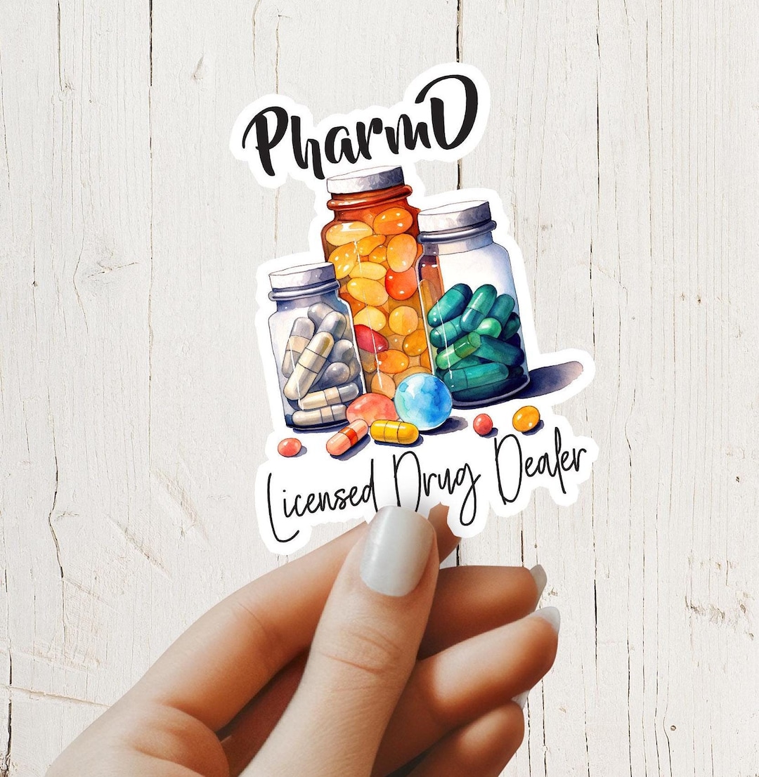 Pharmd Sticker, Pharmacist Sticker, Pharmacy Sticker, Laptop Sticker ...