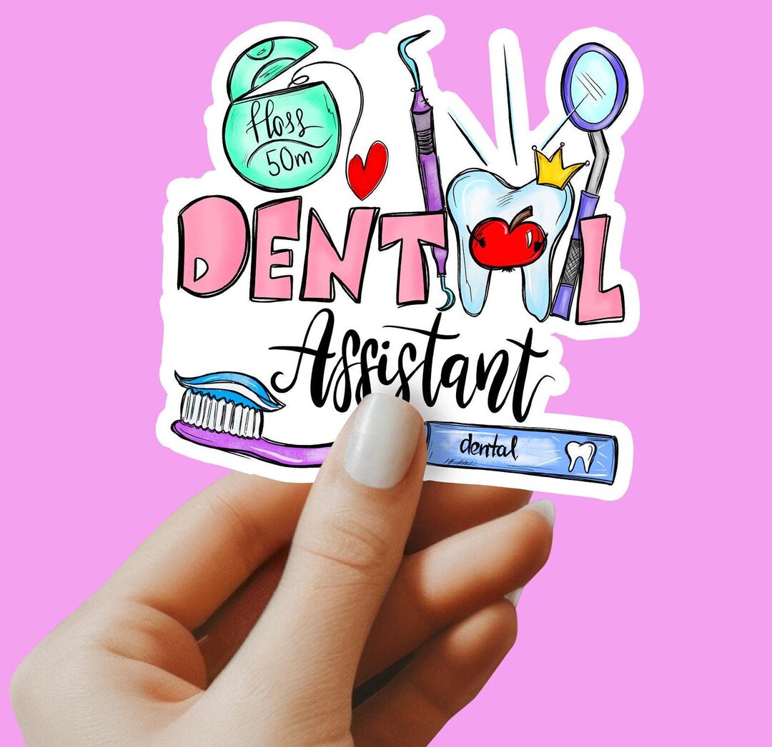 Dental Assistant Sticker, Dentist Sticker, Dental Sticker, Laptop ...