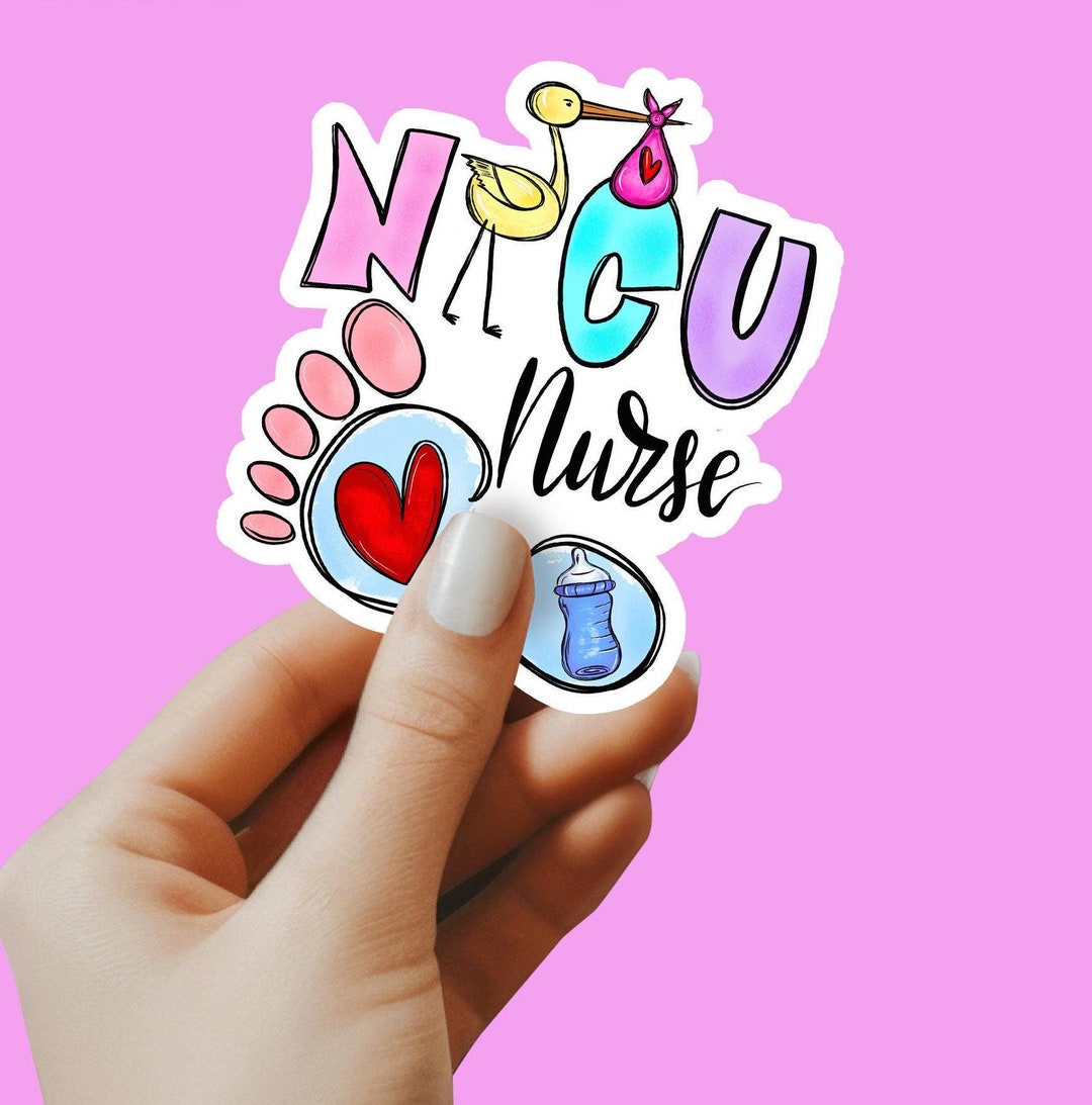 NICU Nurse Sticker, Neonatal Intensive Care Unit RN Sticker, Laptop ...