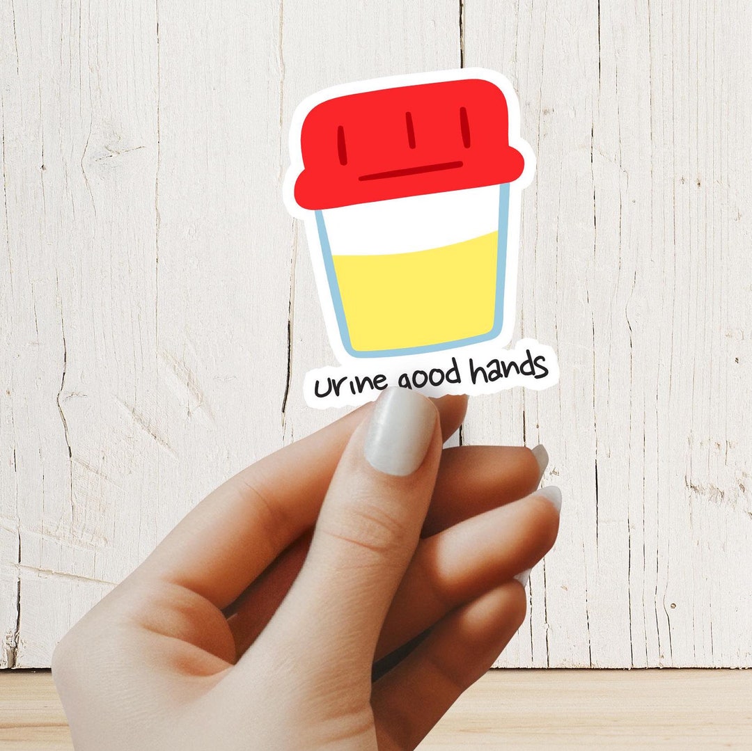 Urine Good Hands Sticker, Funny Medical Sticker, Laptop Sticker ...