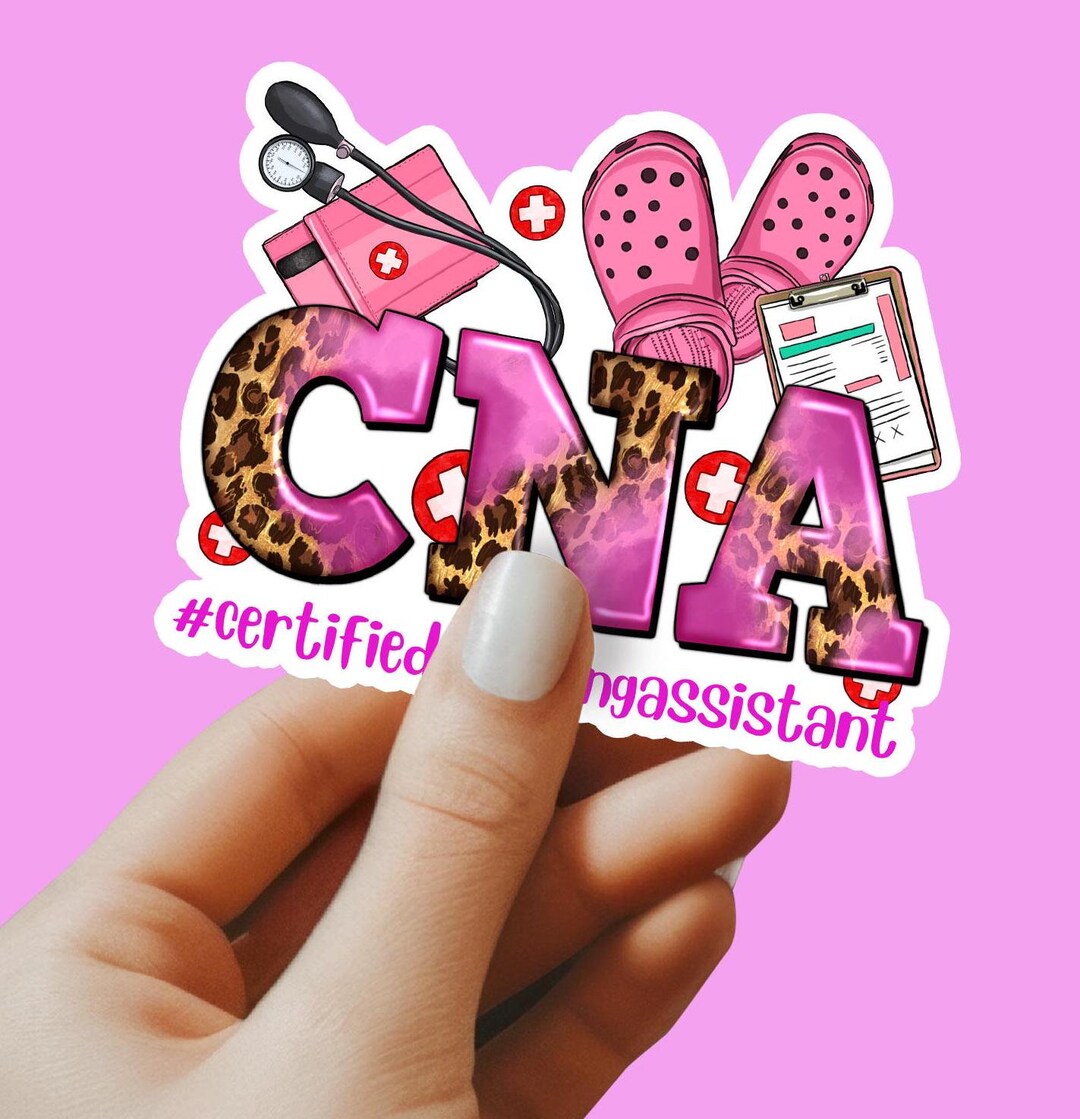 CNA Sticker, CNA Decal, Laptop Sticker, Laptop Decal, Tumbler Sticker ...