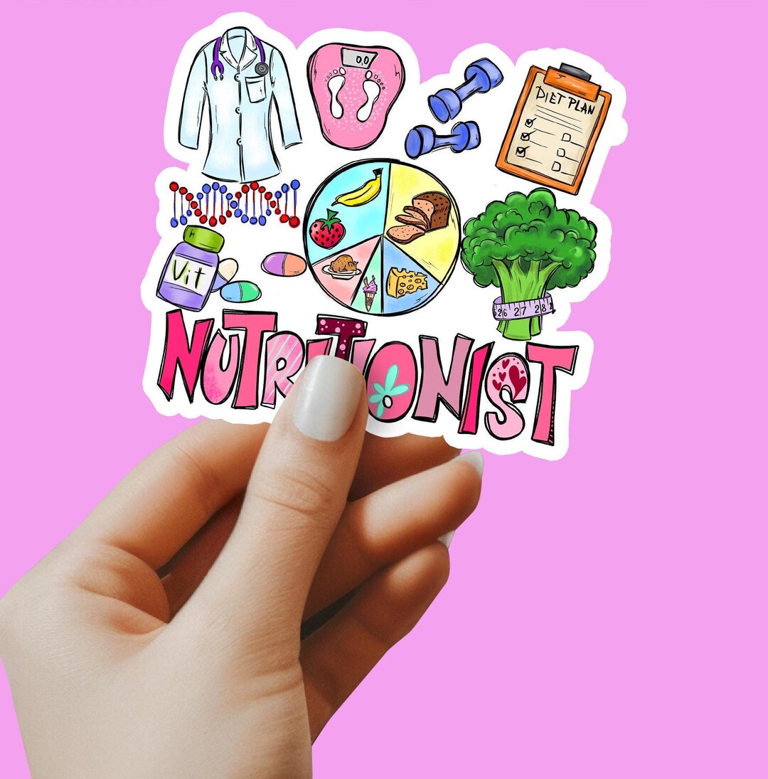 Nutritionist Sticker, Sticker, Laptop Sticker, Tumbler Sticker, Water ...