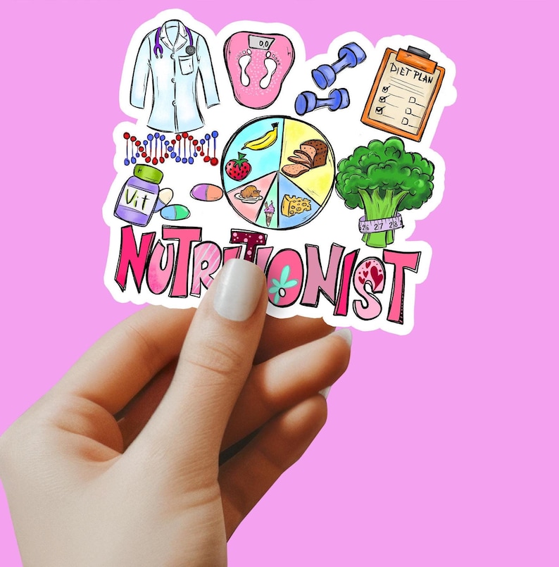 Nutritionist Sticker, Sticker, Laptop Sticker, Tumbler Sticker, Water ...