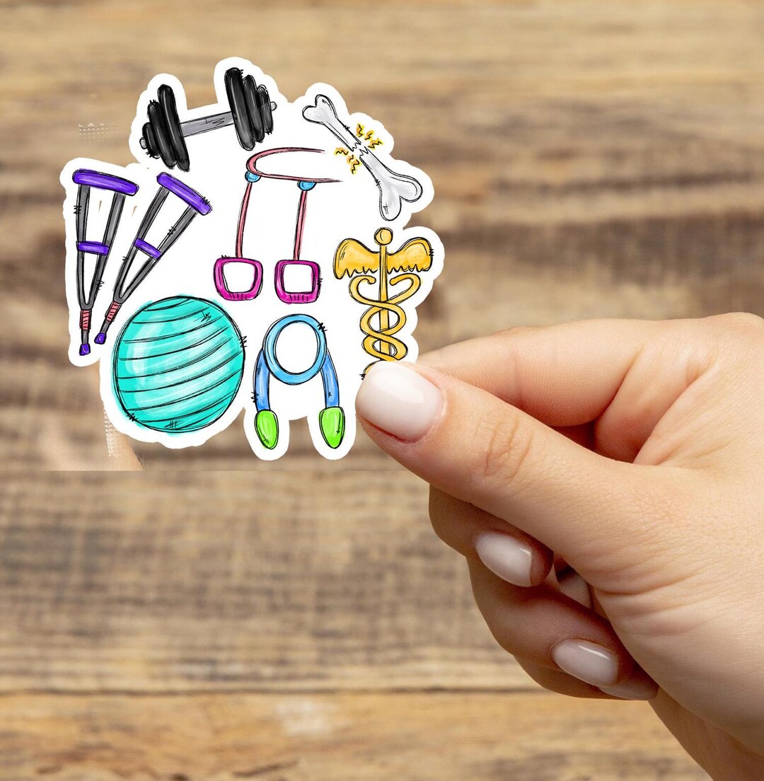 Physical Therapist Sticker, PT Sticker, Physical Therapy Sticker ...
