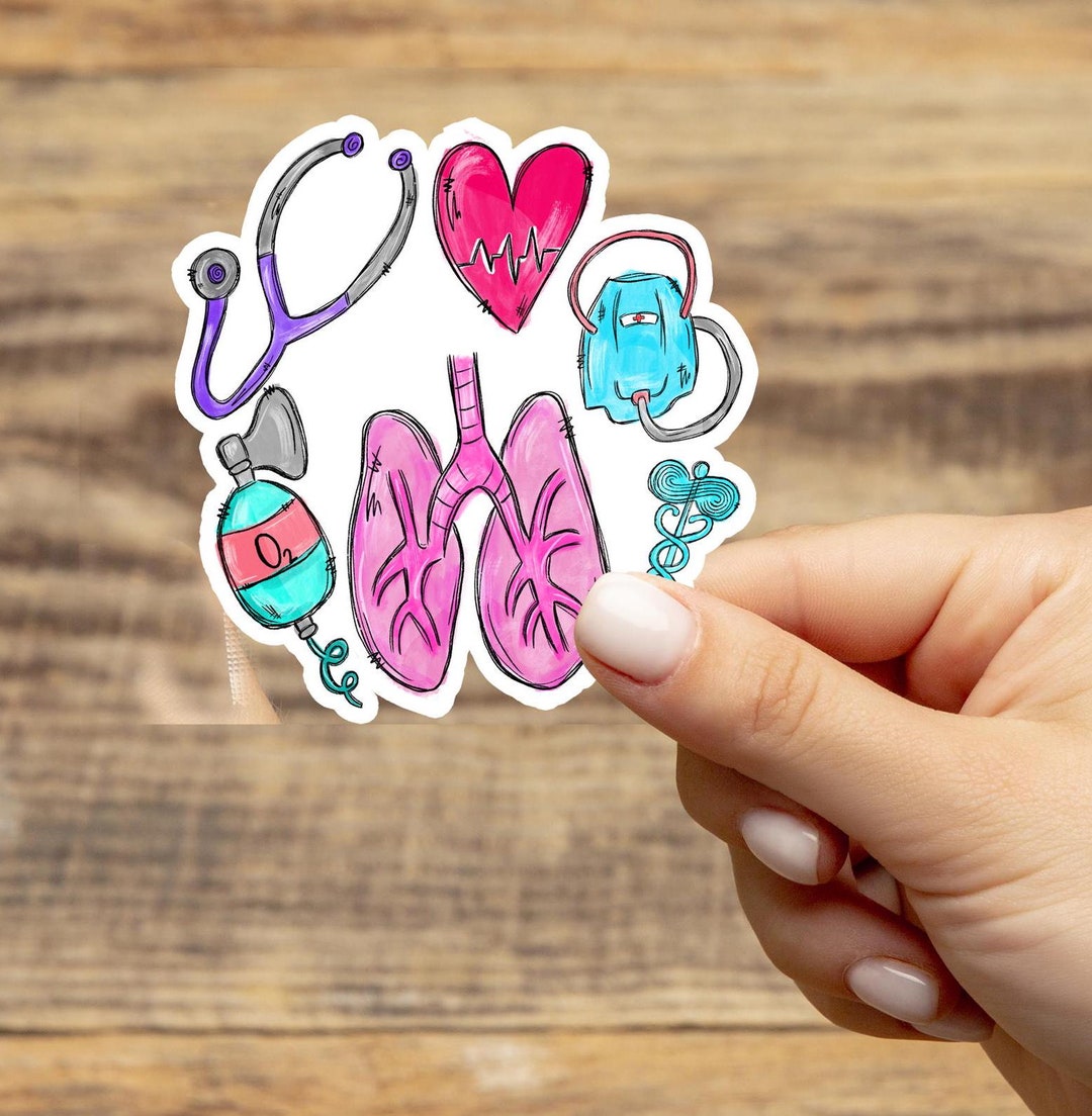 Respiratory Therapist Sticker, RT Sticker, Laptop Sticker, Tumbler ...