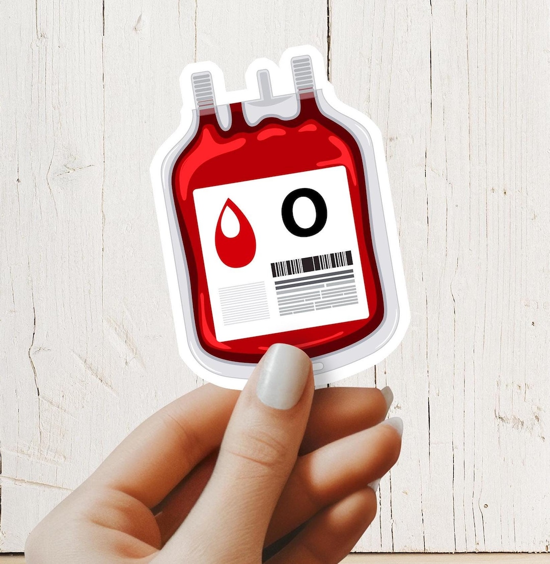 Blood Type Sticker, Blood Donor Sticker, Laptop Sticker, Tumbler ...