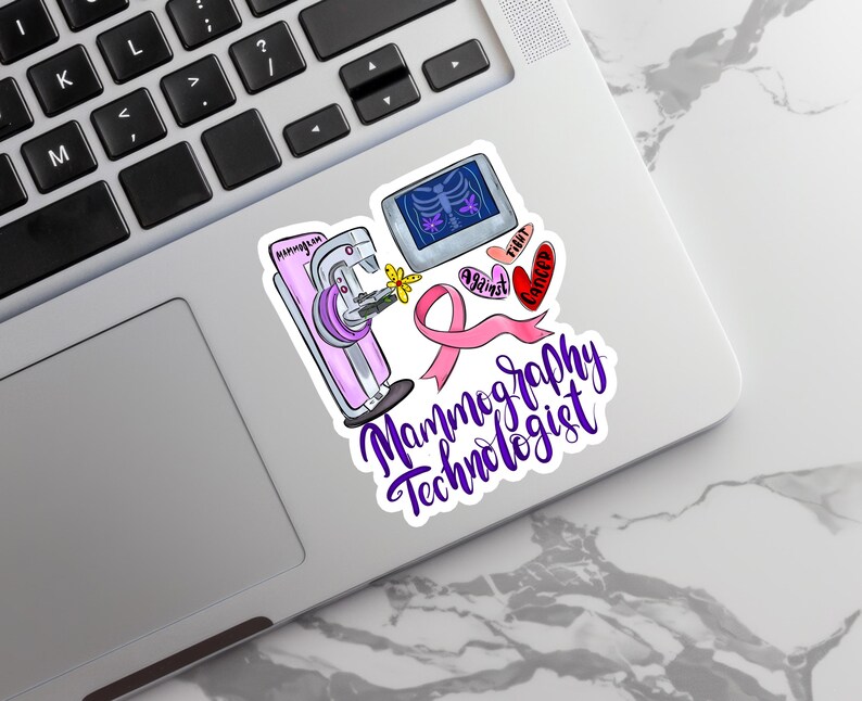 Mammography Tech Sticker, Mammo Tech Sticker, Laptop Sticker, Tumbler ...