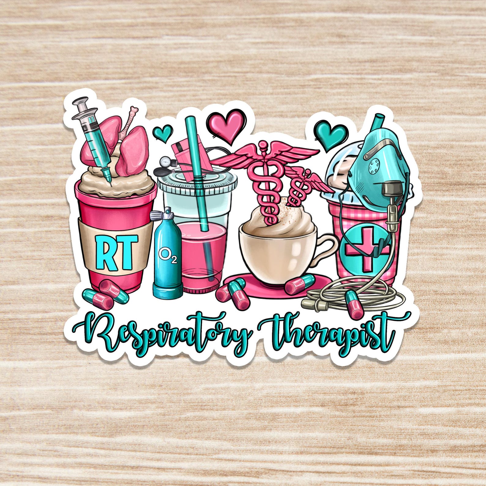 Respiratory Therapist Sticker, RT Sticker, Laptop Sticker, Tumbler ...