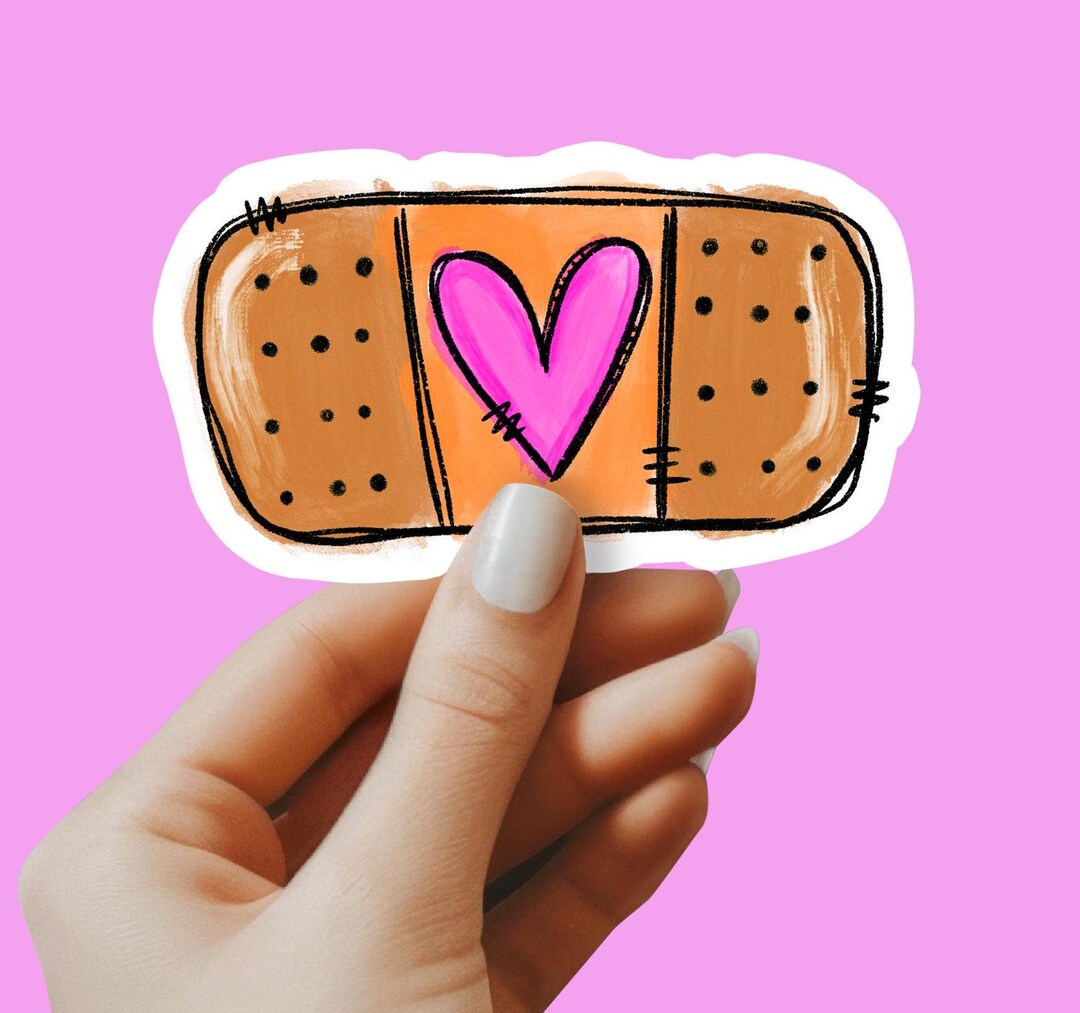 Bandaid Sticker, Band Aid Decal, Laptop Sticker, Laptop Decal, Tumbler ...