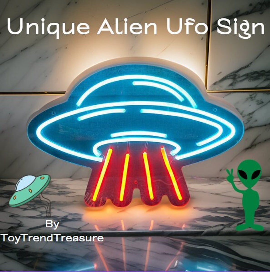 Custom Retro Alien UFO Light Sign Perfect Decor for Room and - Etsy