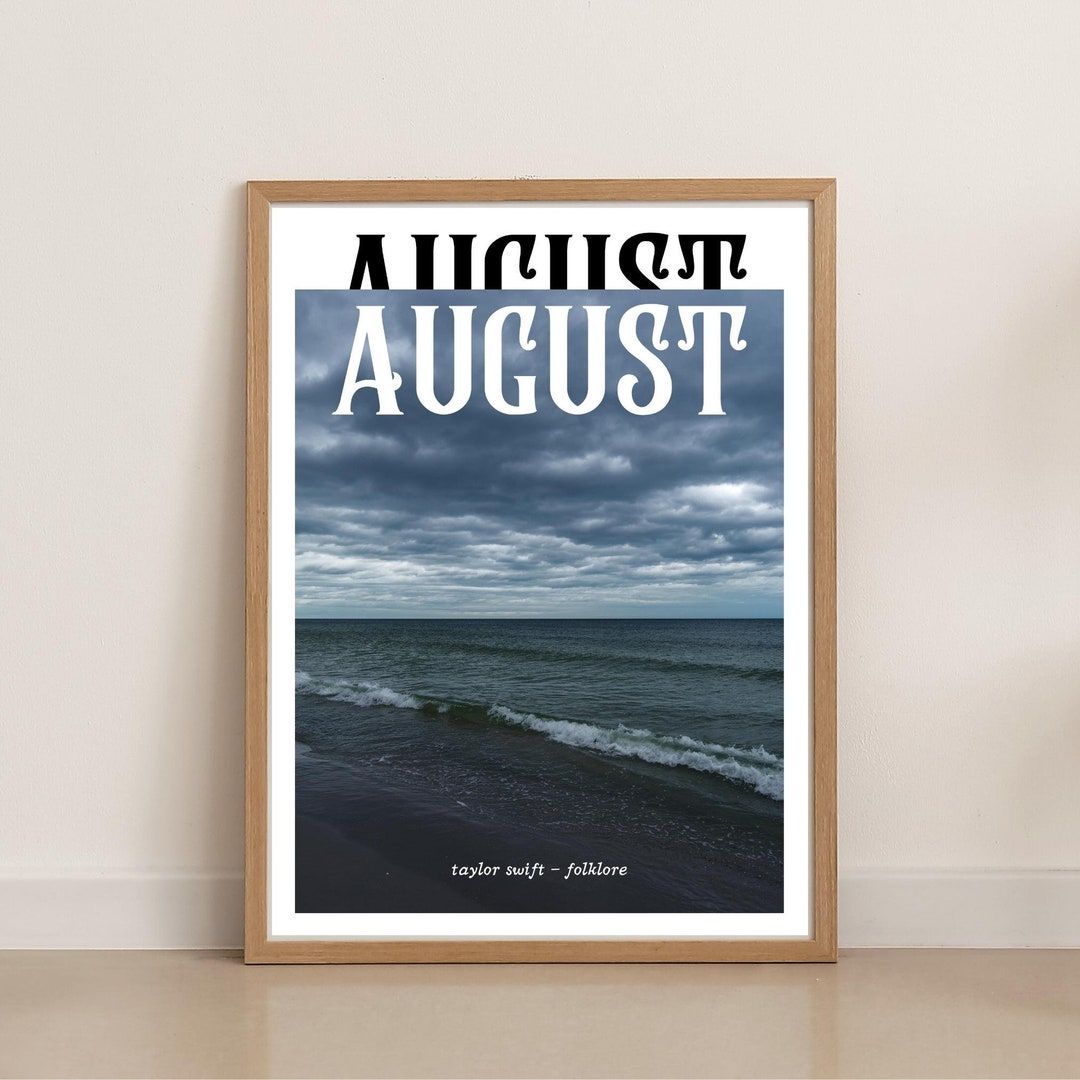 August Poster Folklore Album Taylor Swift Folklore Era Gift - Etsy