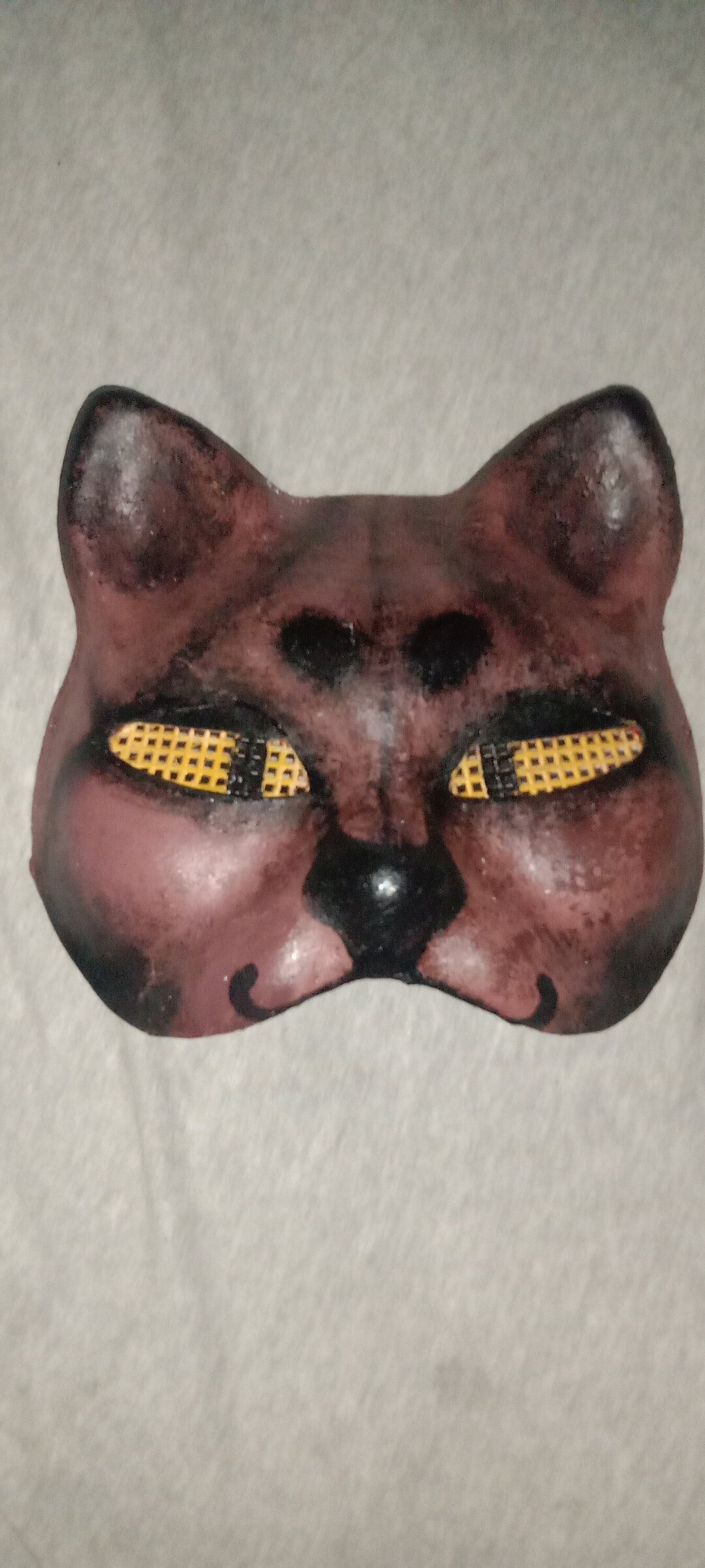 Brown Black Textured Therian Mask - Etsy